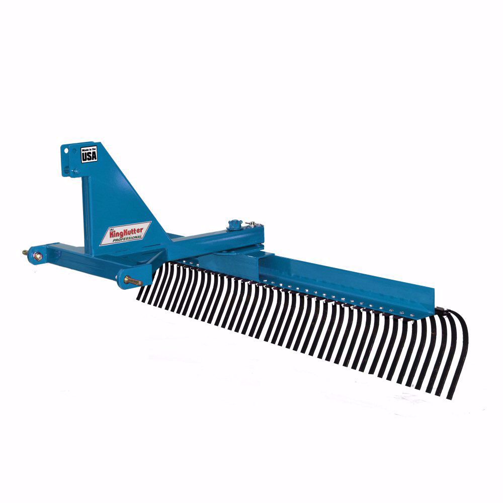 King Kutter. 7 FOOT LANDSCAPE RAKE-42 TINES PROFESSIONAL
